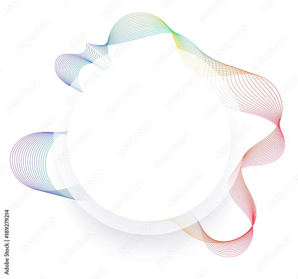 Fluid frame line design. Modern line transform. vector illustration ...