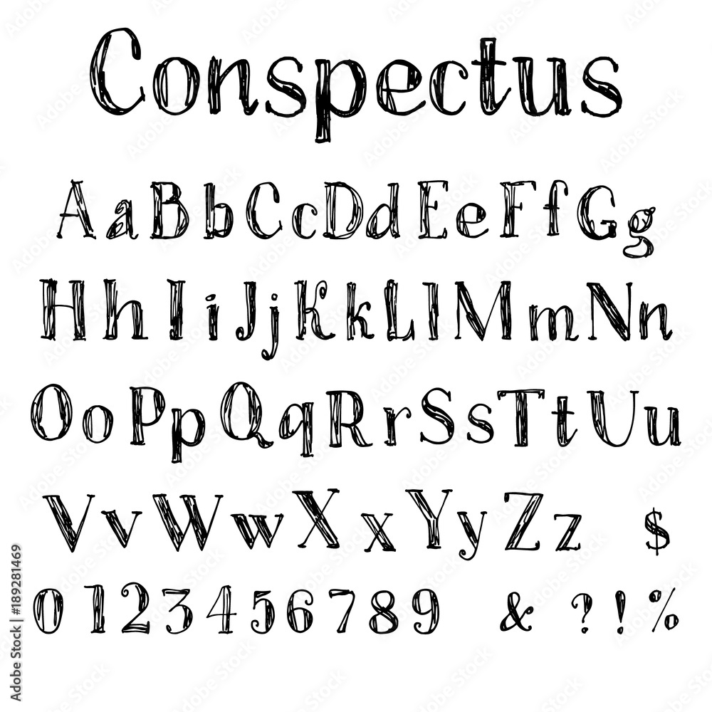 Old Handwriting Font Numbers