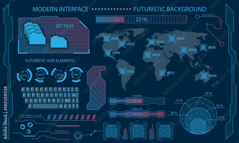 Futuristic Interface Hud Design, Infographic Elements,Tech and Science ...
