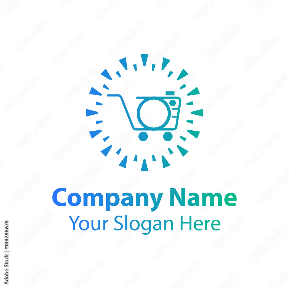 Electronic shop logo design Stock Vector | Adobe Stock