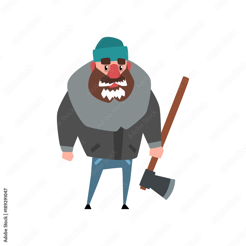 Lumberjack Beard Cartoon