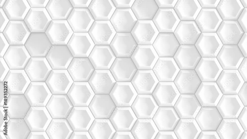 Vidéo Stock Abstract Hexagon Geometric Surface Loop 3A: light bright ...