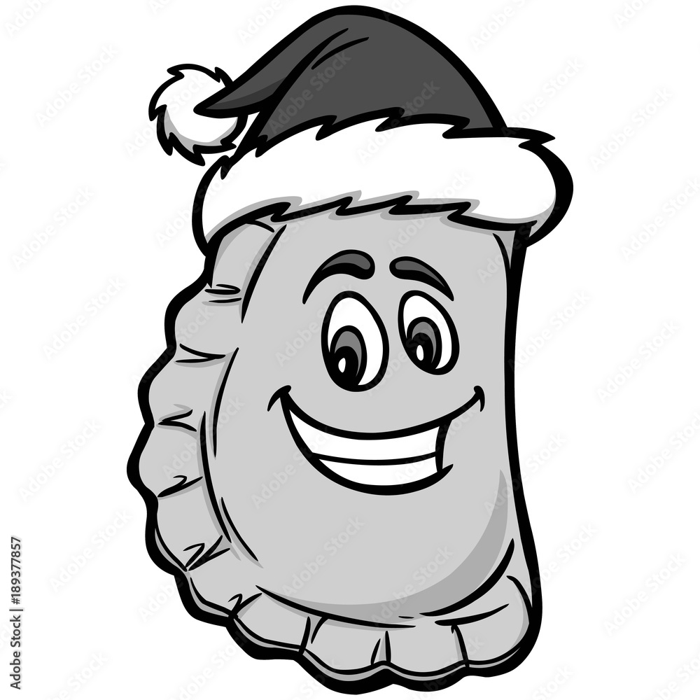 Christmas Pierogi Illustration - A vector cartoon illustration of a ...