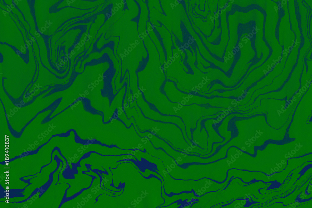 Suminagashi marble texture hand painted with light green ink. Digital ...