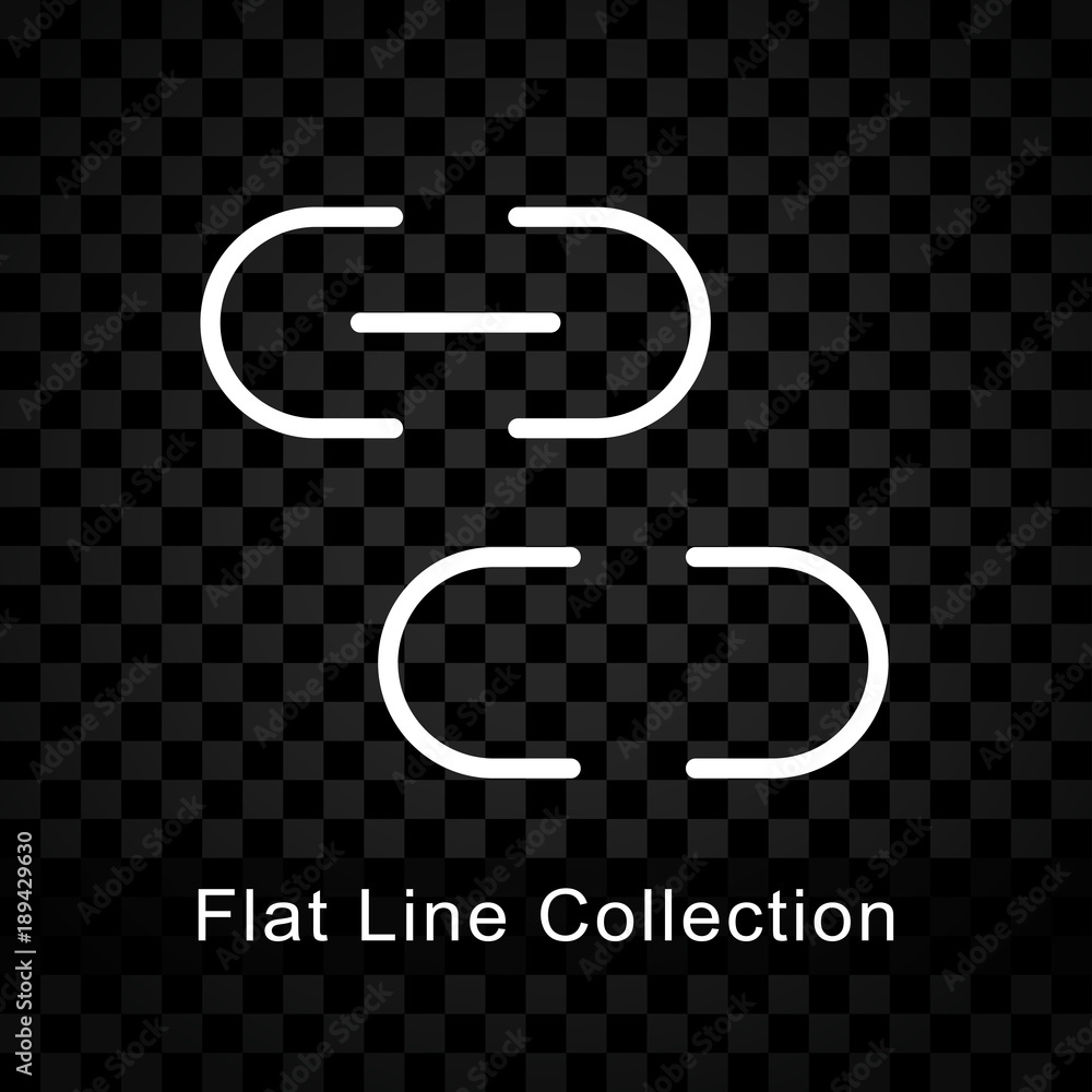 link and unlink icons on checkered background Stock Vector | Adobe Stock