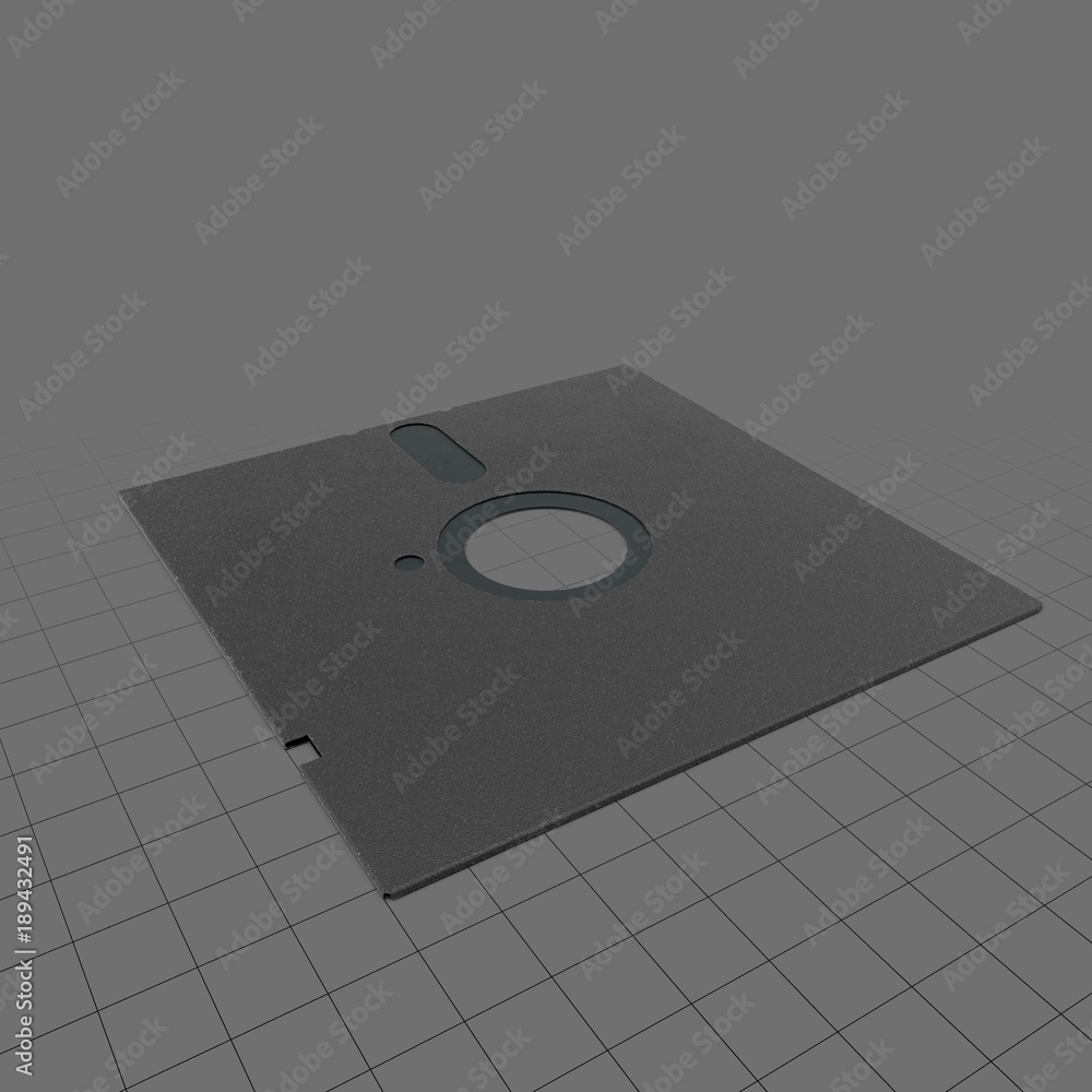 5 inch floppy disk Stock 3D asset | Adobe Stock