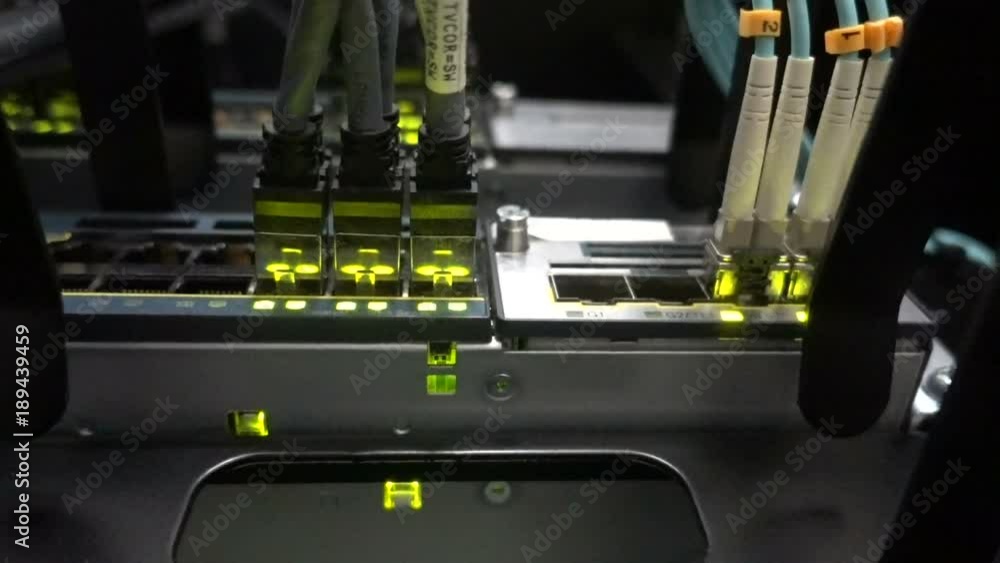 Fiber Optical connector interface. Rack Mounted Servers In A Server ...