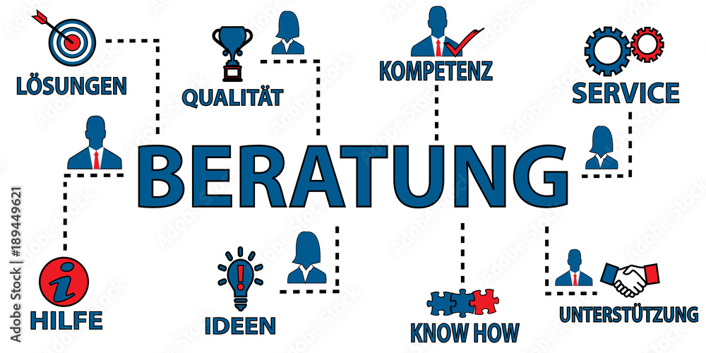 Beratung Stock-Vektorgrafik | Adobe Stock