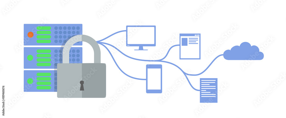 GDRP concept illustration. General Data Protection Regulation. The ...