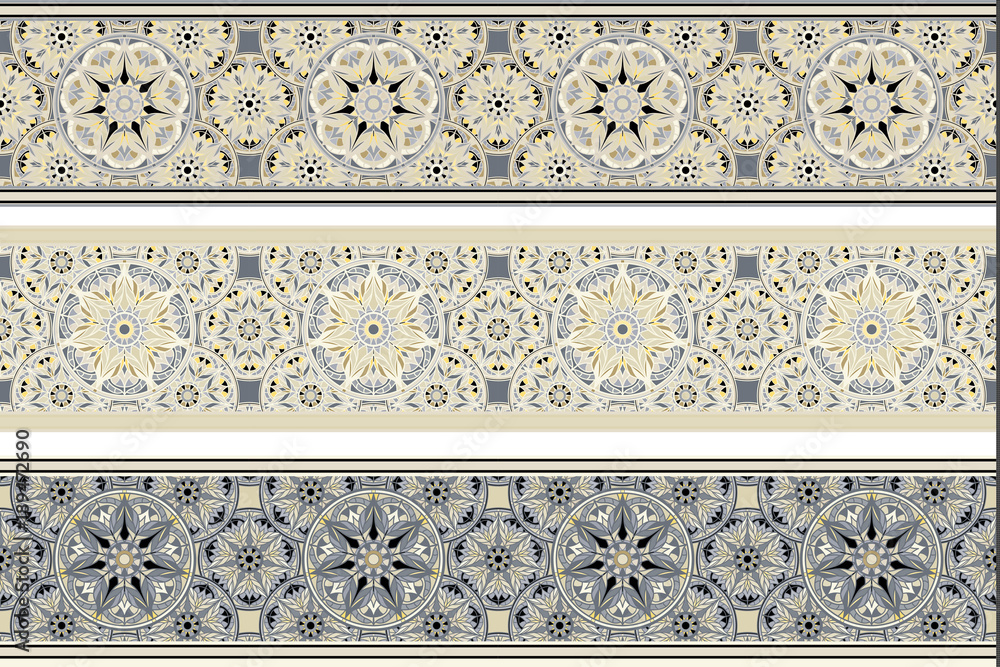 Seamless repeating pattern for border design Stock Illustration | Adobe ...