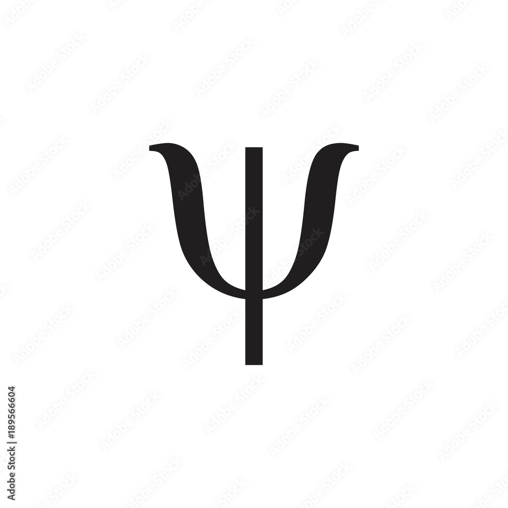 psi letter greek symbol Stock Vector | Adobe Stock