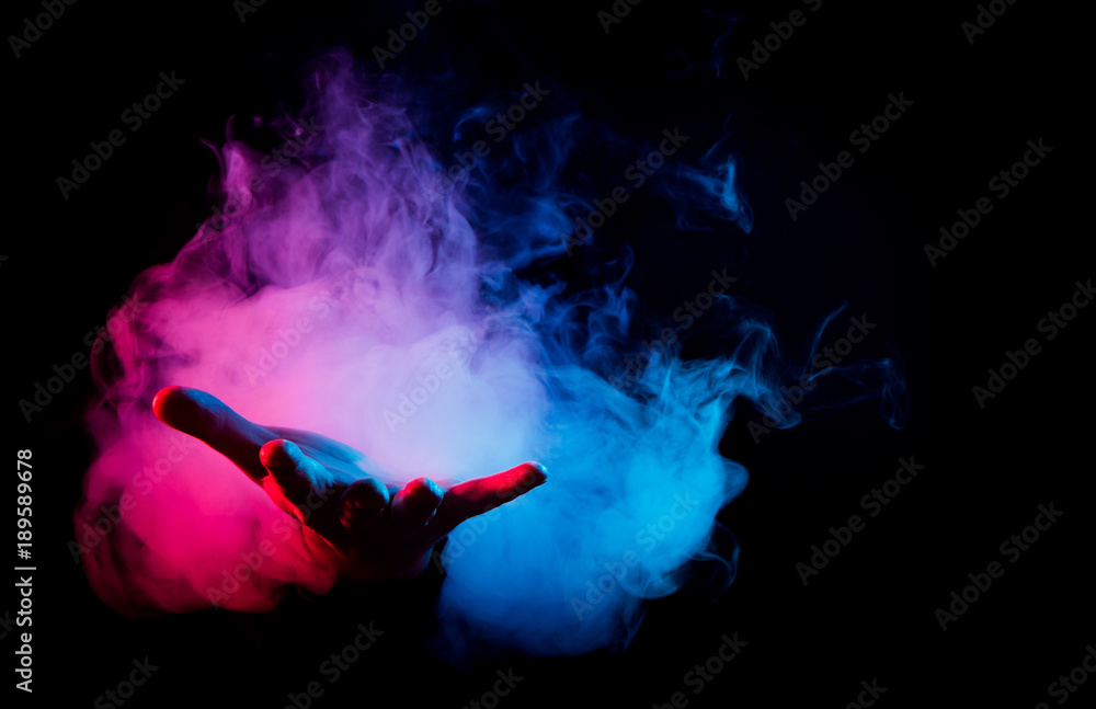 Colored Smoke In Hand