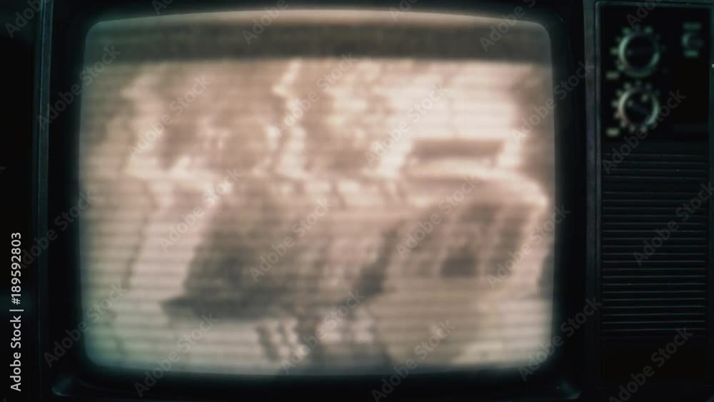 Tv Static Noise Interference Zoom In. Zoom in old Television screen ...