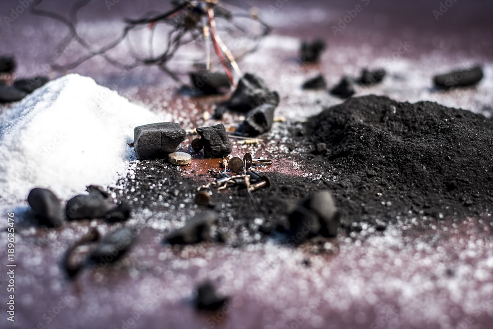 Close of ingredient or mixture of Earthing system or Grounding system i ...