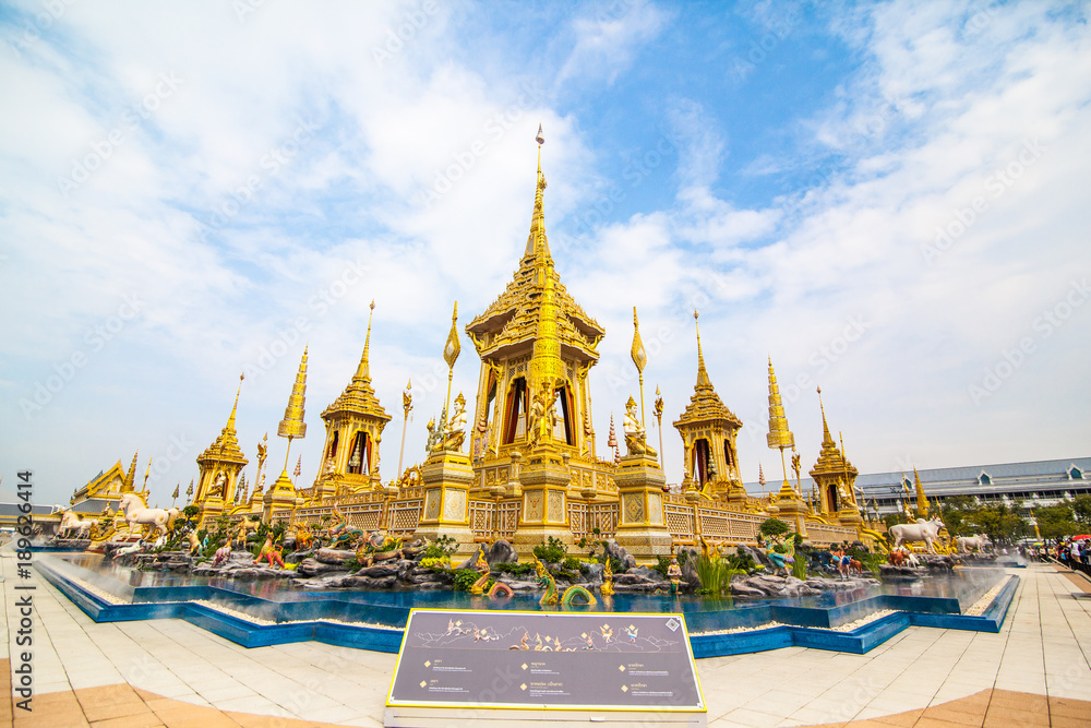 The royal funeral pyre King Rama 9 King of Thailand's beloved and the ...