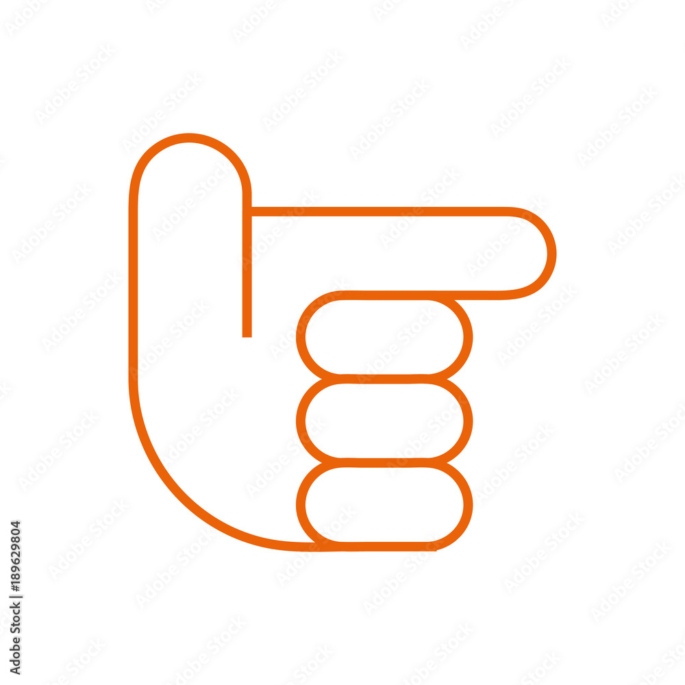 Hand - Zeigefinger - Icon, Symbol, Piktogramm, Bildmarke, grafisches ...