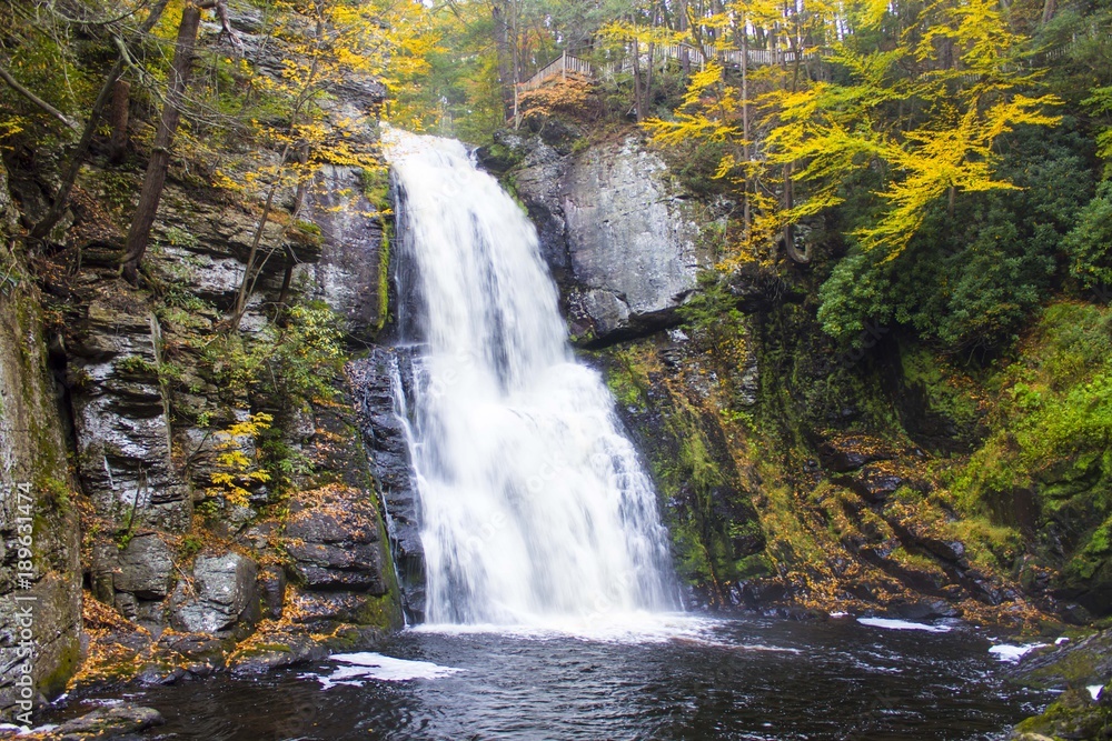 Bushkill Falls in Bushkill State Park, Bushkill, PA Stock Photo | Adobe ...