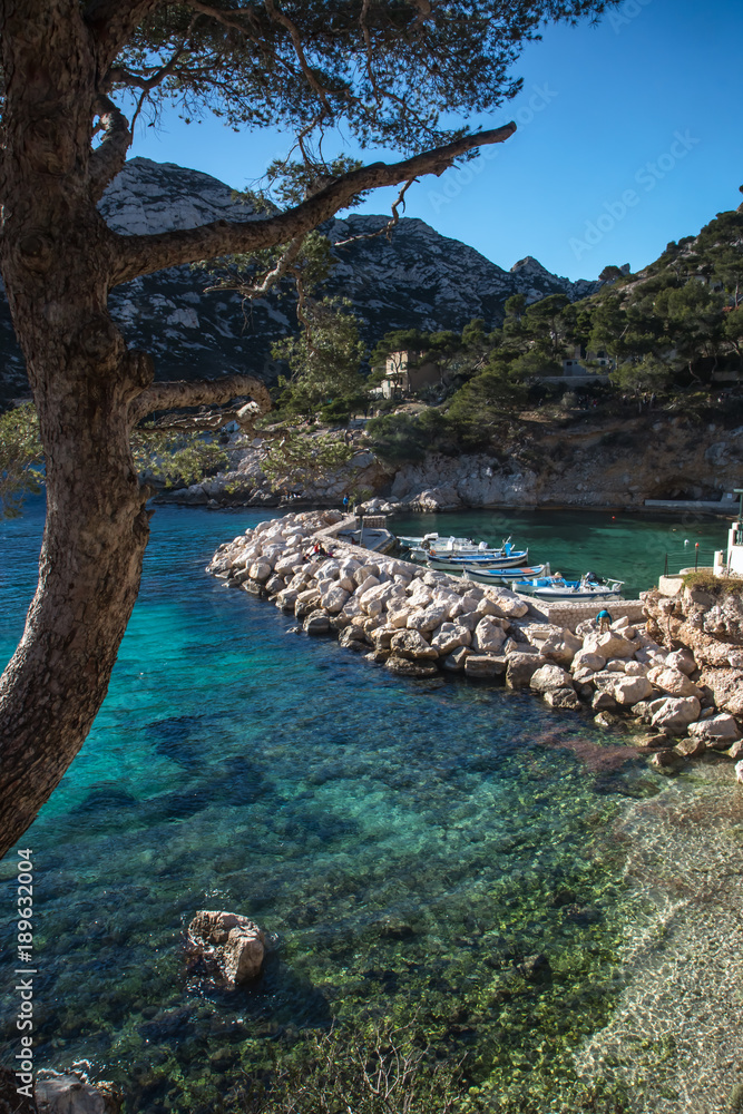 Calanques de Marseille , Mer Méditerranée , France, calanque de Sormiou ...