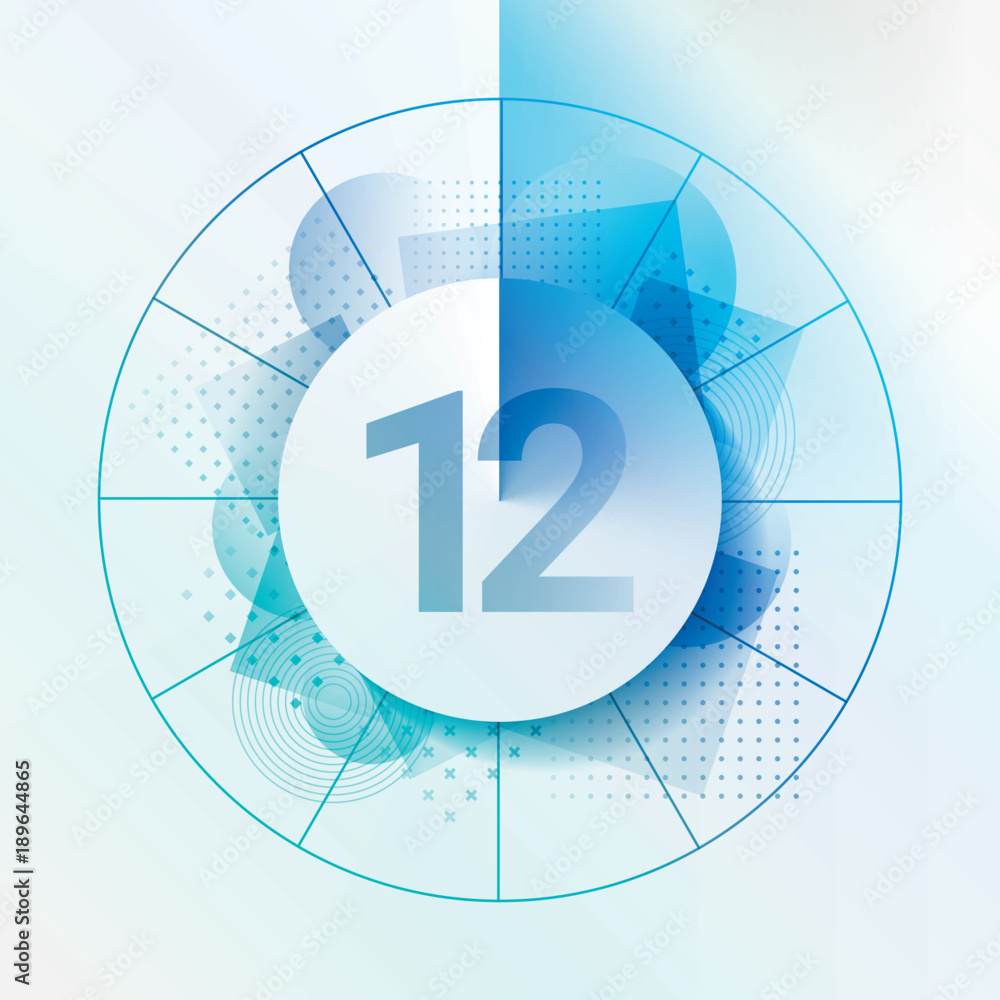 Design template with abstract background and geometrical shapes ...