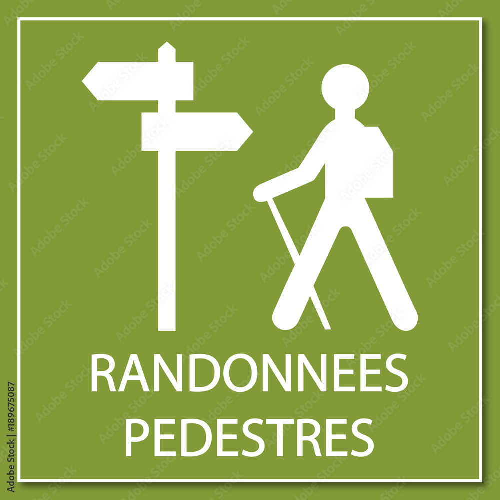 Logo randonnées pédestres. Stock Vector | Adobe Stock