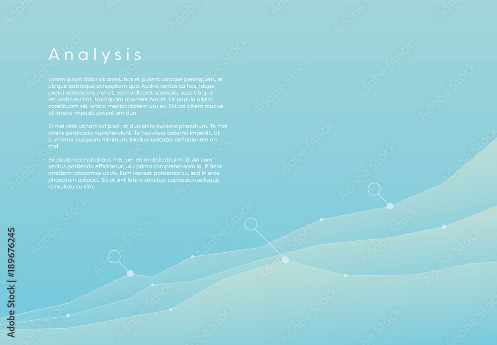 Blue Graph Analysis Infographic 2 Stock Template | Adobe Stock