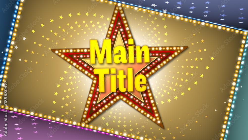 Star Zoom Title Stock Template | Adobe Stock