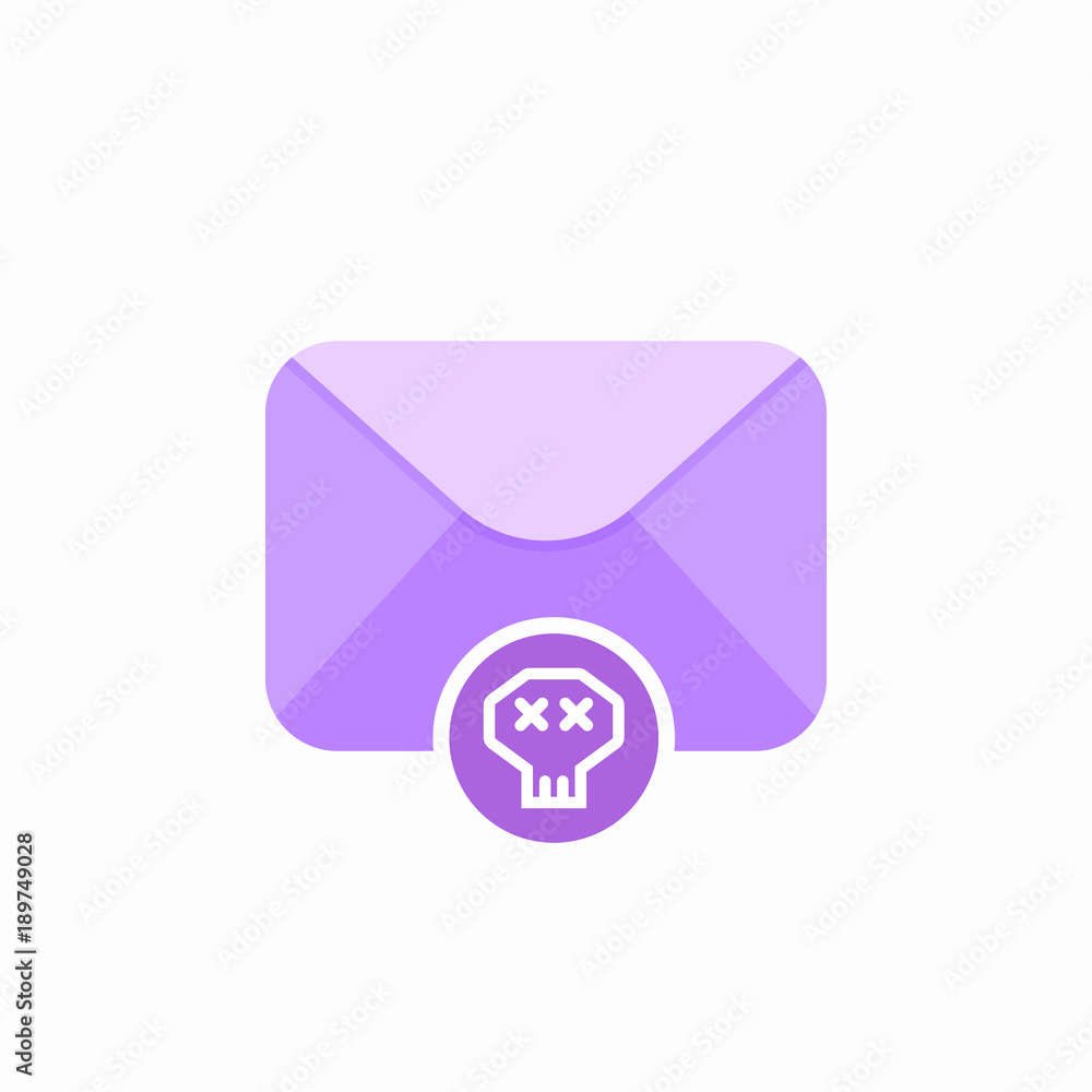 2673527 Email emoji envelope letter mail message send skull icon Stock ...