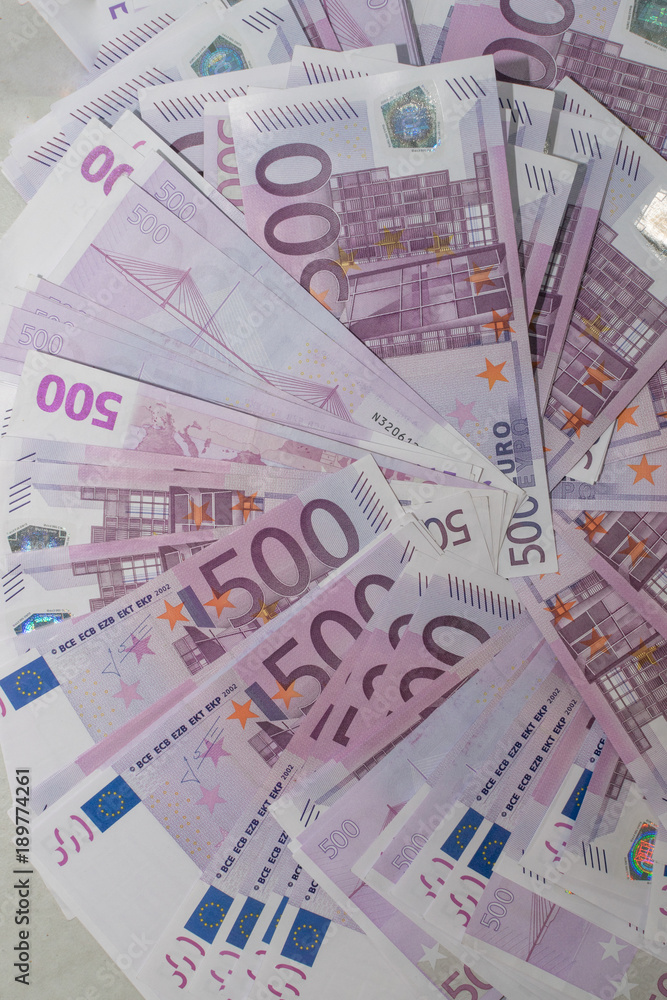 500 Euro Note Stack
