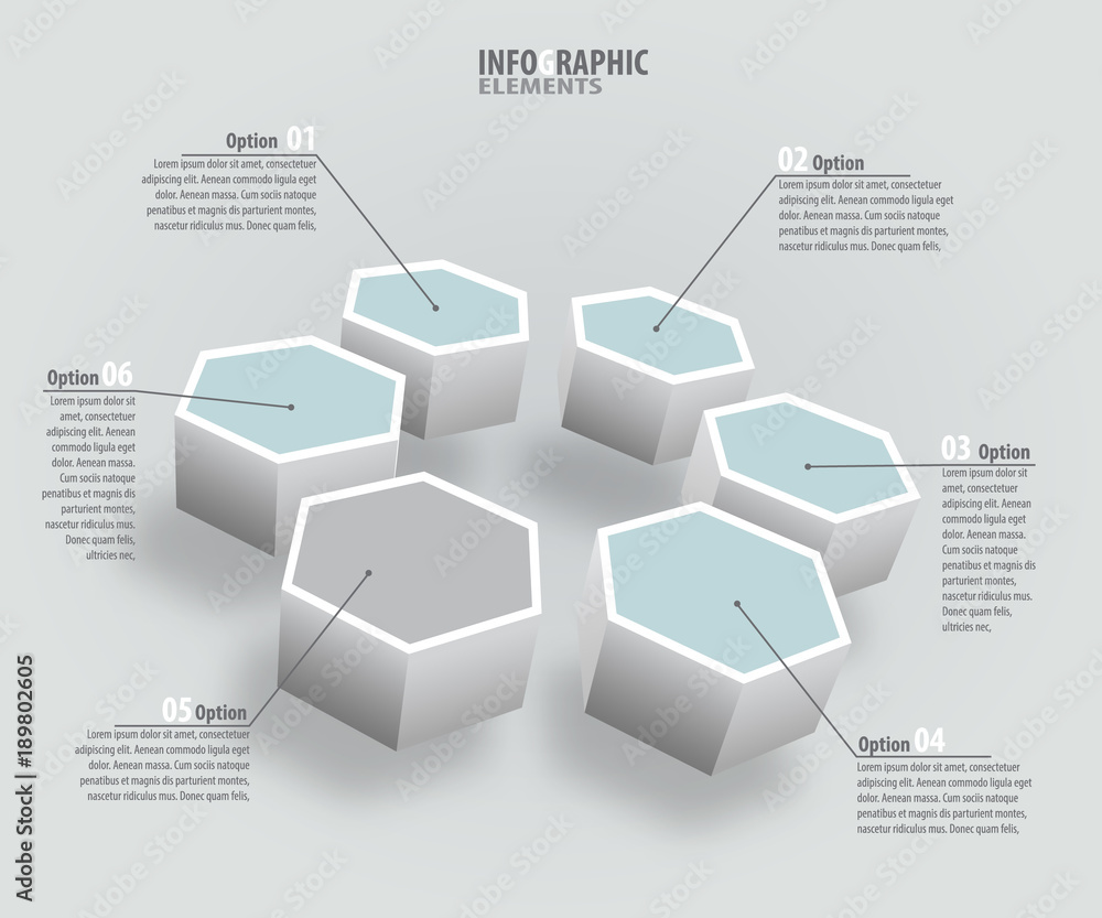 Abstract 3D Paper Infographics Stock Vector | Adobe Stock