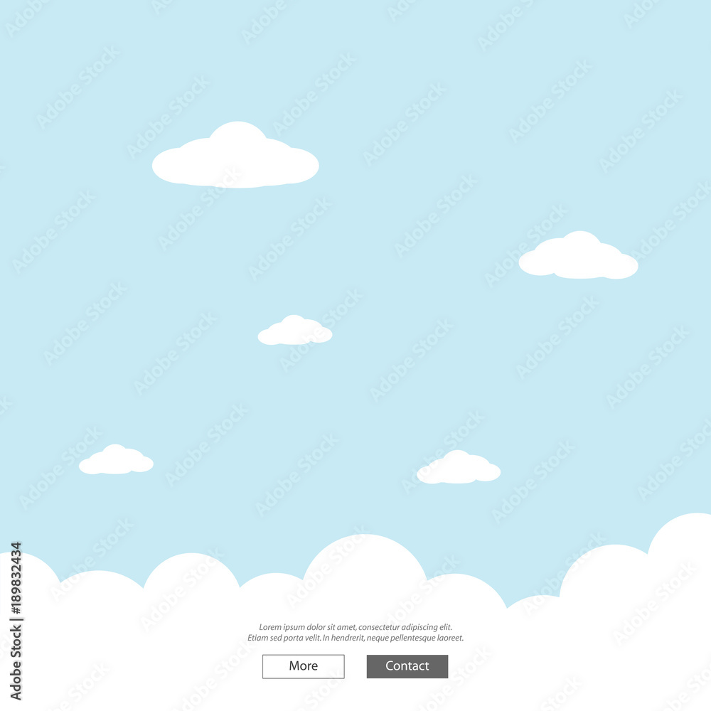 Sky with cloud. Background template for annual report, cover ...