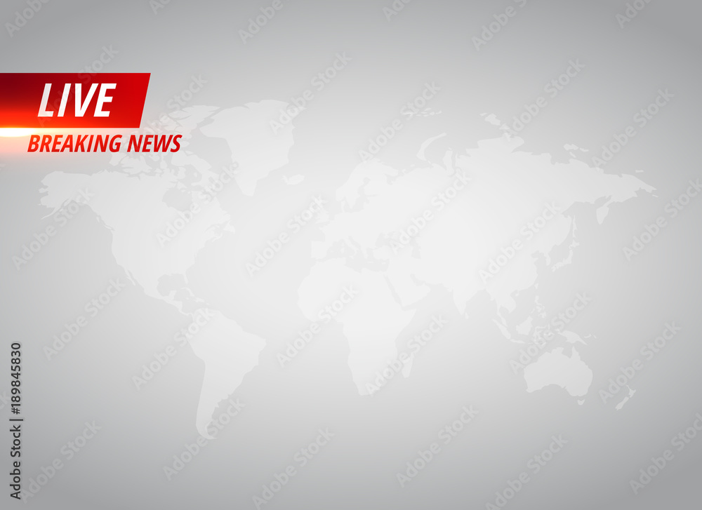 breaking news live broadcasting template design for channels Stock ...