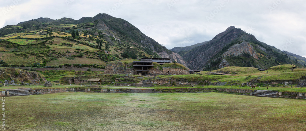 Chavin de Huantar temple complex, Ancash Province, Peru Stock Photo ...