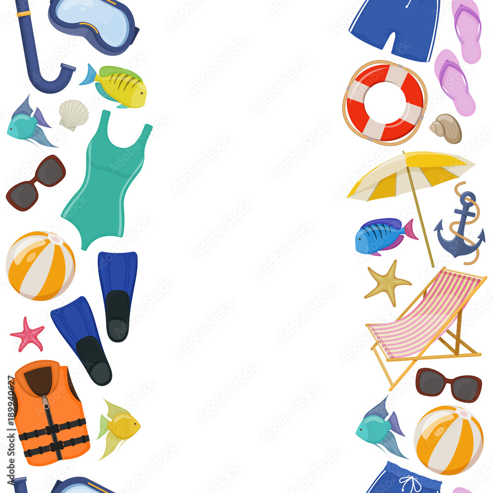 Summer Beach Borders