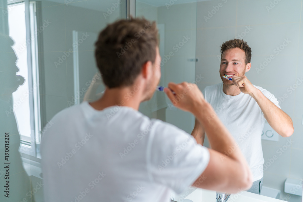 Man Getting Ready In The Morning