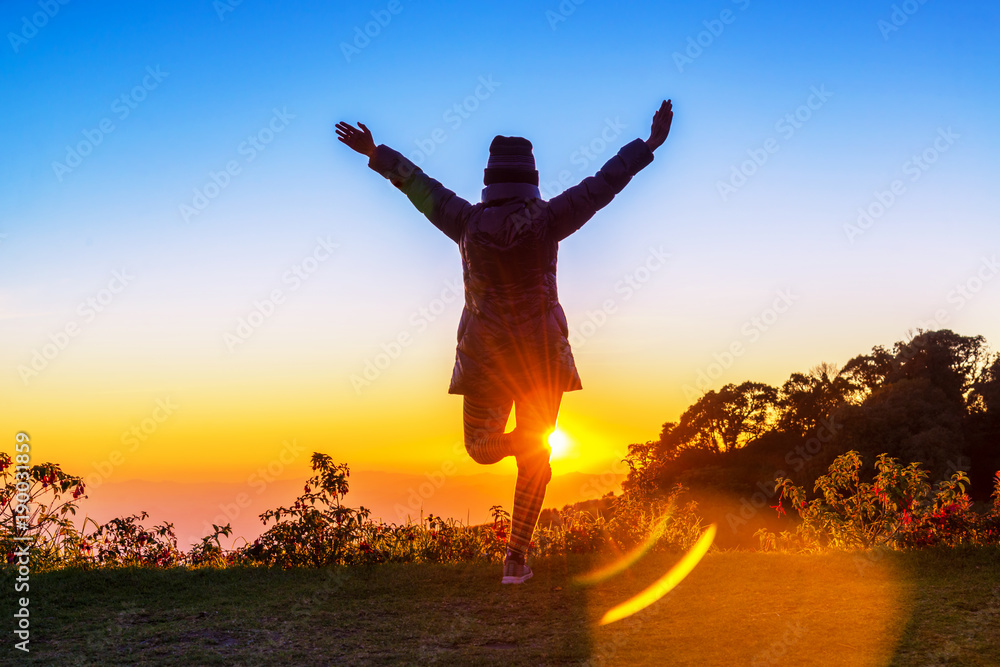 Confident Woman Silhouette