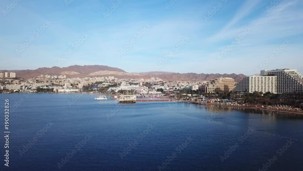 Eilat, Israel - Aerial footage over the red sea Stock Video | Adobe Stock
