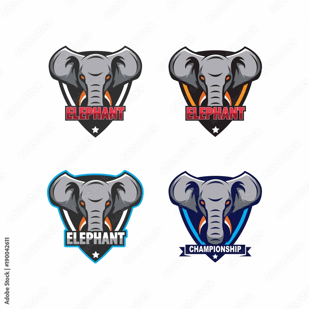 Elephant logo vector Stock Vector | Adobe Stock