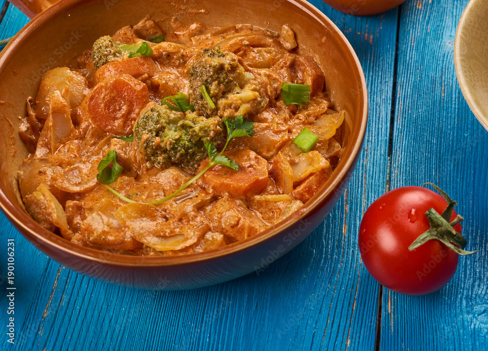 Photo & Art Print Ethiopian Inspired Berbere Chicken Curry, Fanfo