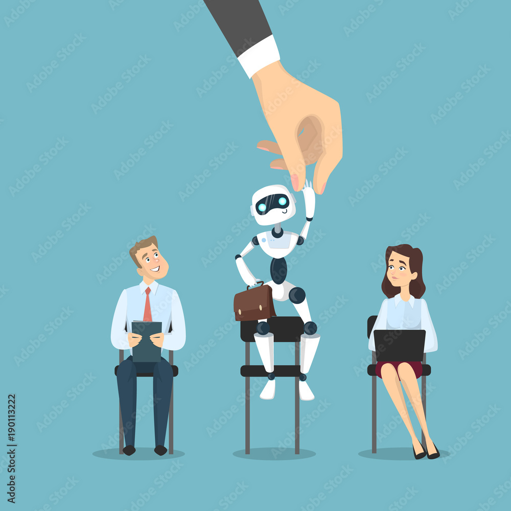 Robot for work. Stock Vector | Adobe Stock