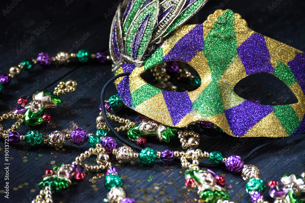 mardi gras mask for masquerade parade Stock Photo | Adobe Stock