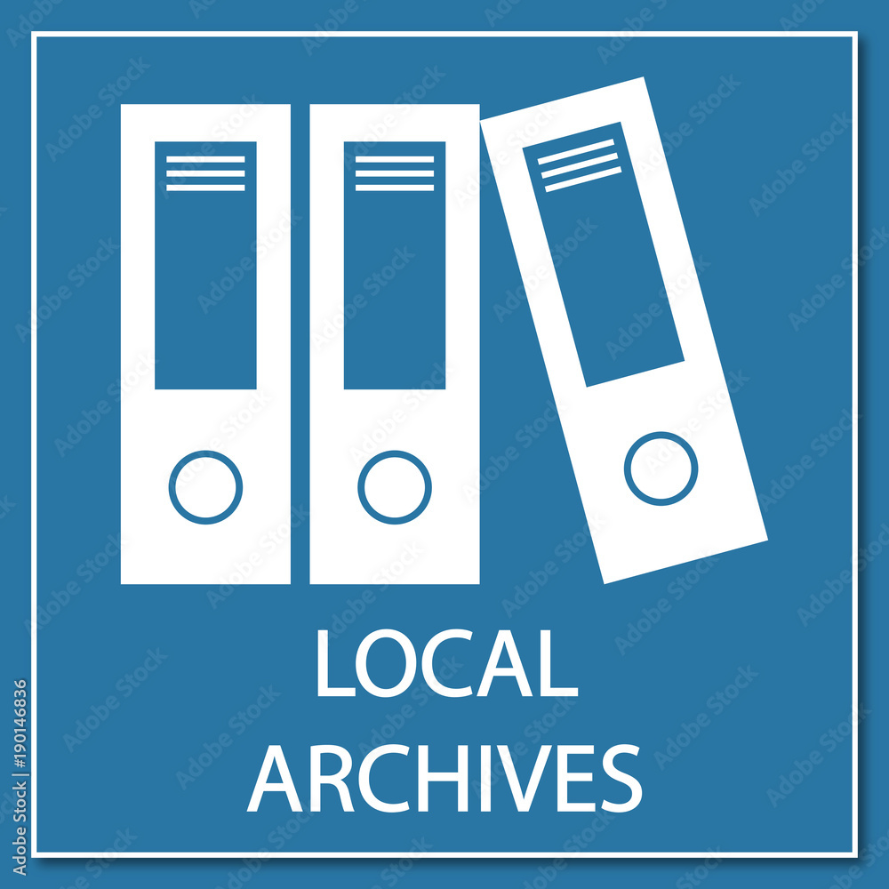 Logo local archives. Stock Vector | Adobe Stock