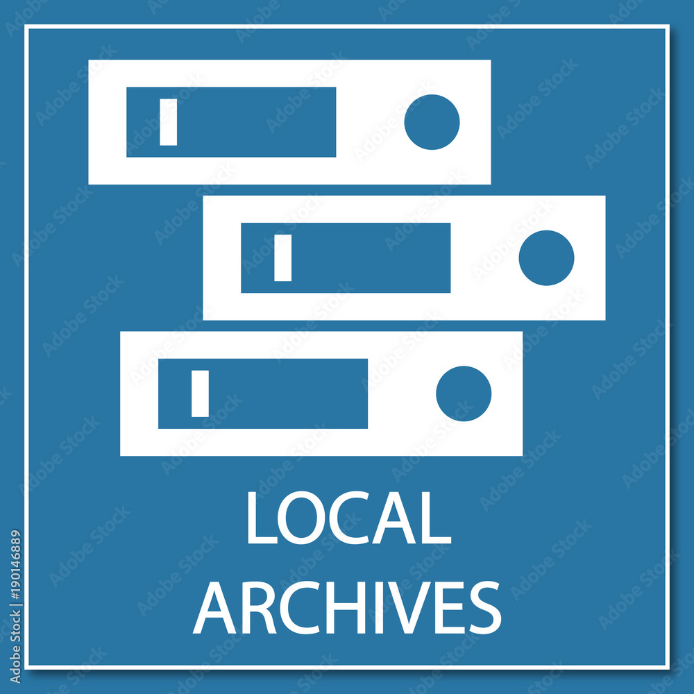 Logo local archives. Stock-Vektorgrafik | Adobe Stock