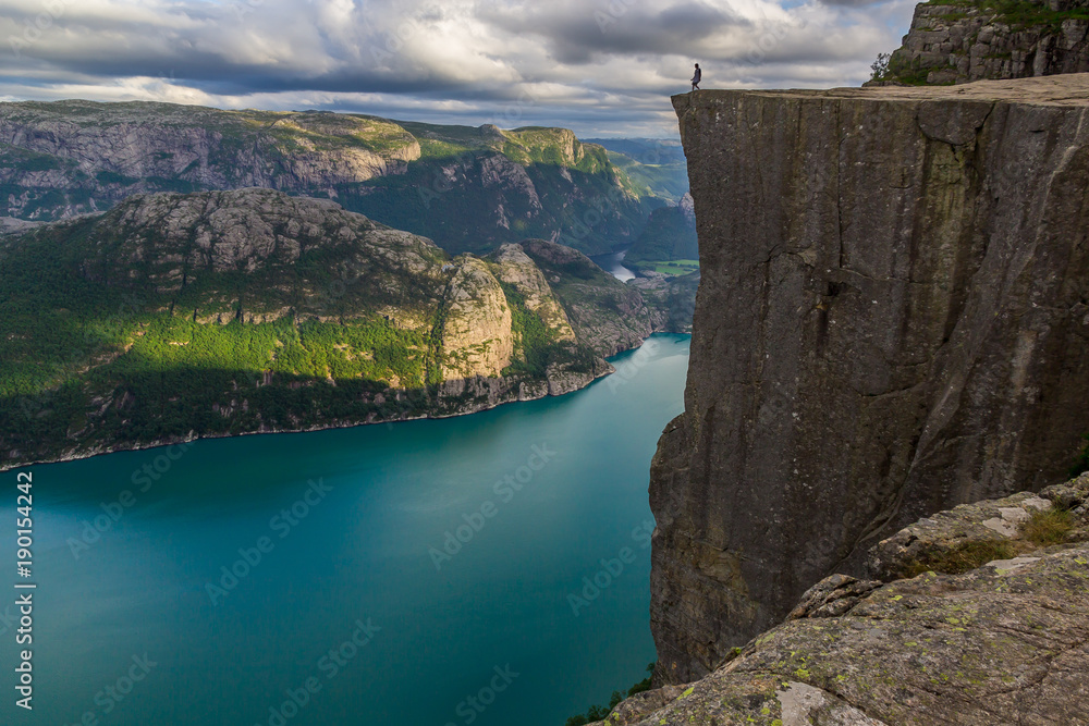 Preiekestolen - The Pulpit Rock, Norwegian Cliff Tourist Destination at ...