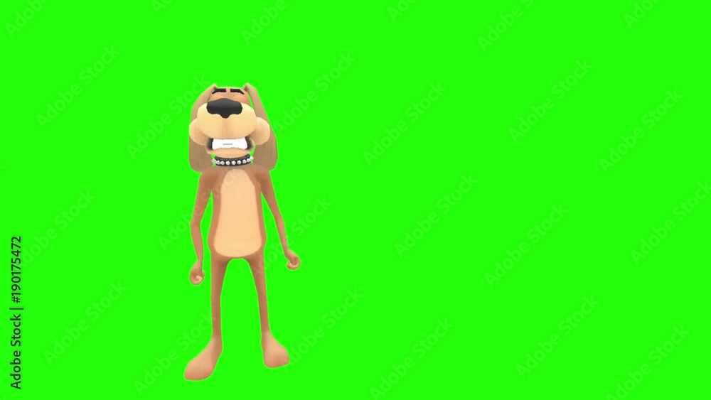 Mad angry animated dog hound canine pooch mutt cartoon character looks ...