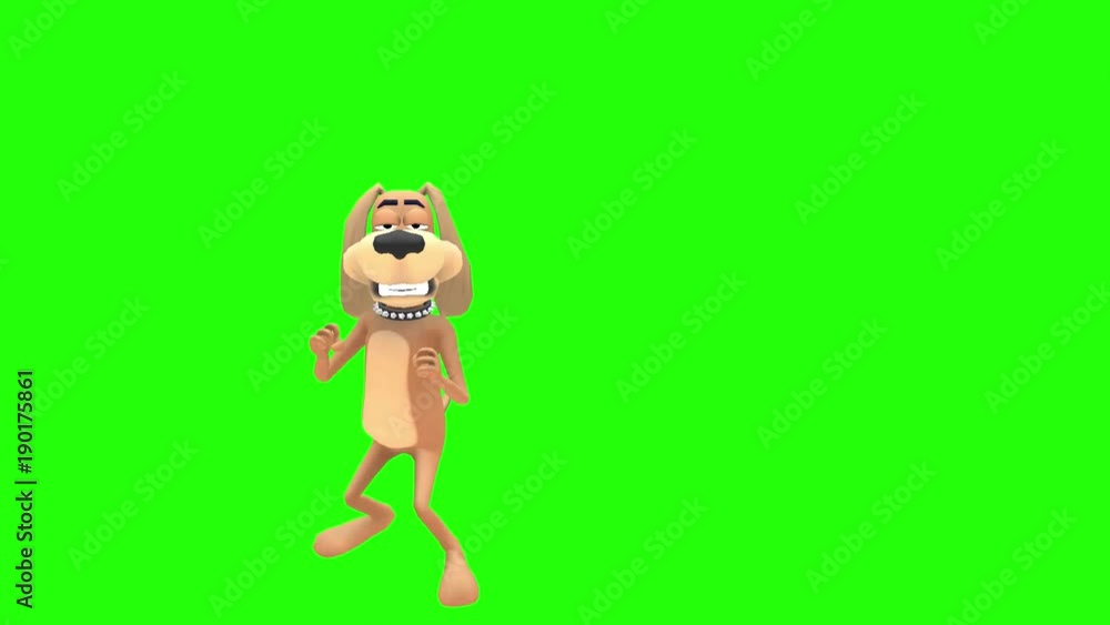 A combat fighting animated cartoon dog hound canine pooch mutt ...