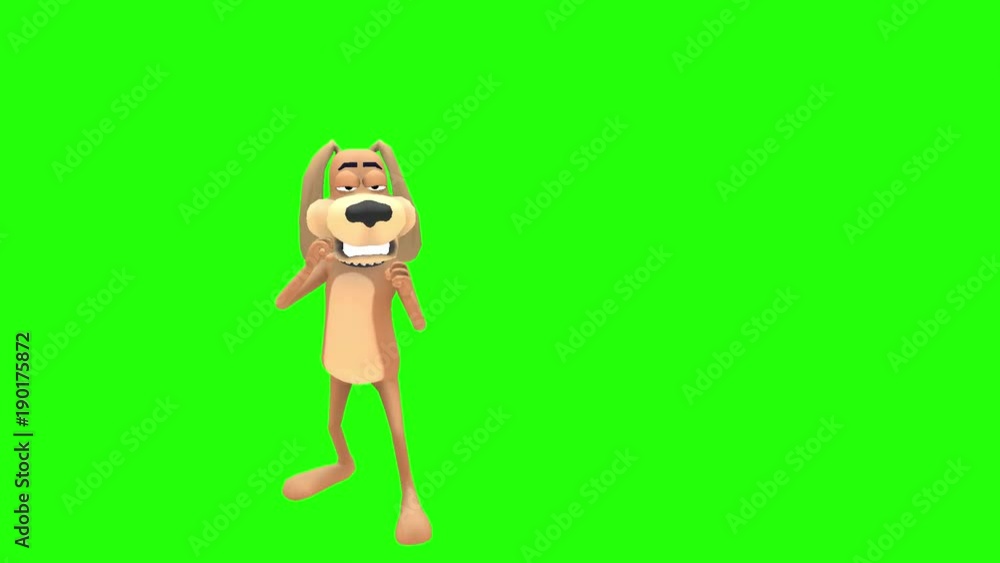 A combat fighting animated cartoon dog hound canine pooch mutt ...