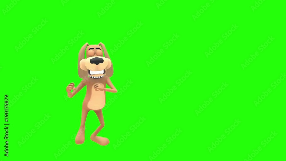 A combat fighting animated cartoon dog hound canine pooch mutt ...