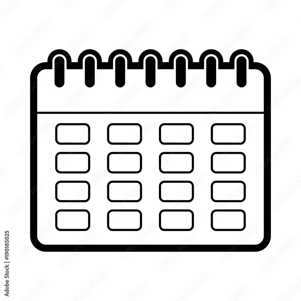 calendar vector illustration Stock-Vektorgrafik | Adobe Stock