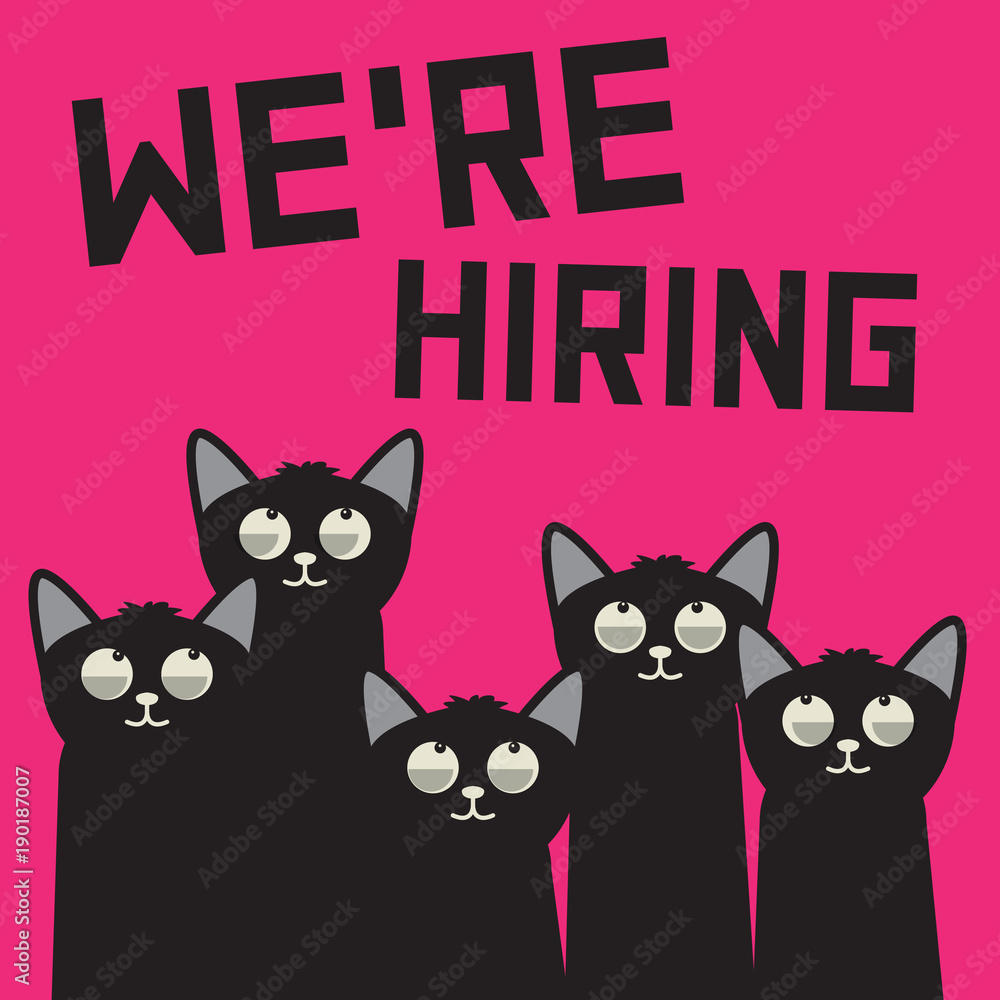 We are Hiring Poster Stock Vector | Adobe Stock