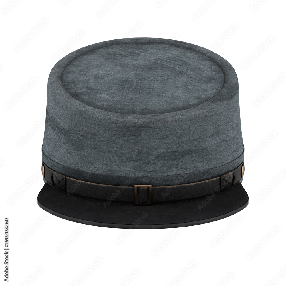 Civil War Confederate Cavalry Hat. American Confederate Kepi. Front ...